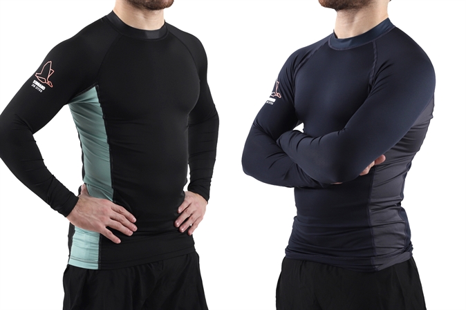 93brand Standard Issue Rashguard 2-PACK (Vintage Blue, Deep Green) - BJJHQ