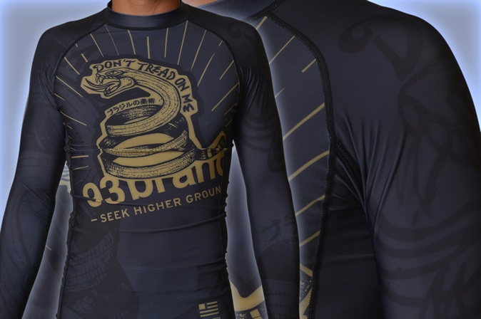 93brand "Strong Snake" Long Sleeve Rashguard - BJJHQ