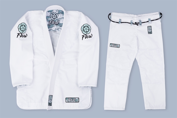 Flow Kimonos Feather 3.0 White - BJJHQ