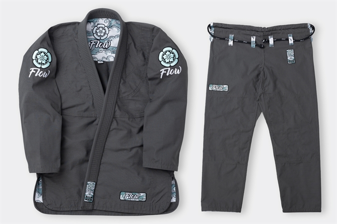 Flow Kimonos Feather 3.0 Grey - BJJHQ