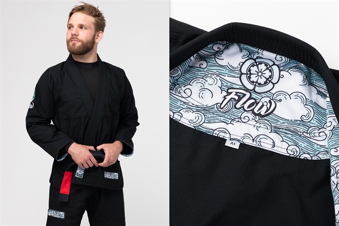 Flow Kimonos Feather 3.0 Black - BJJHQ