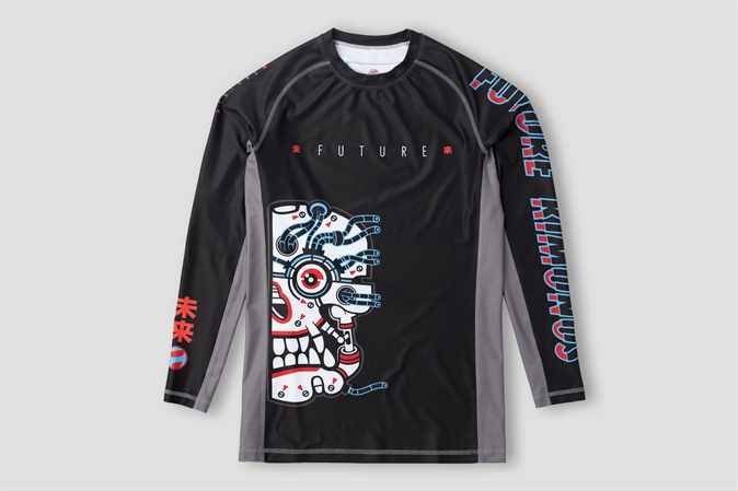 Future Kimonos V1.0 Rash Guard Black - BJJHQ