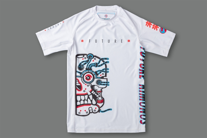 Future Kimonos V1.0 Rash Guard White - BJJHQ