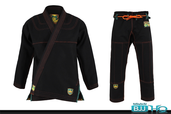 Inverted Gear Gold Weave BJJ Gi - Black - BJJHQ