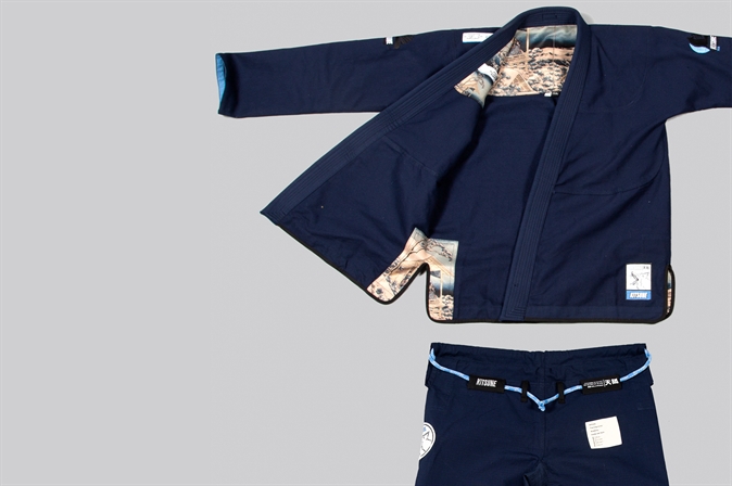 Kitsune Kimonos "Views" Navy BJJ Gi - BJJHQ