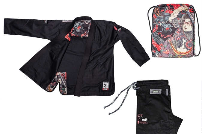 Kitsune "Heroes" BJJ Gi - Black - BJJHQ
