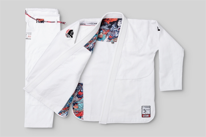 Kitsune "Red Skies" White Gi - BJJHQ