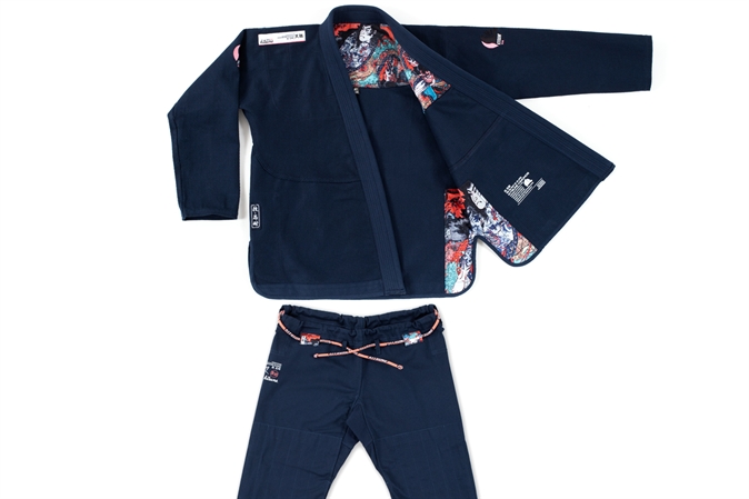 Kitsune "Red Skies" BJJ Gi - Navy Blue - BJJHQ