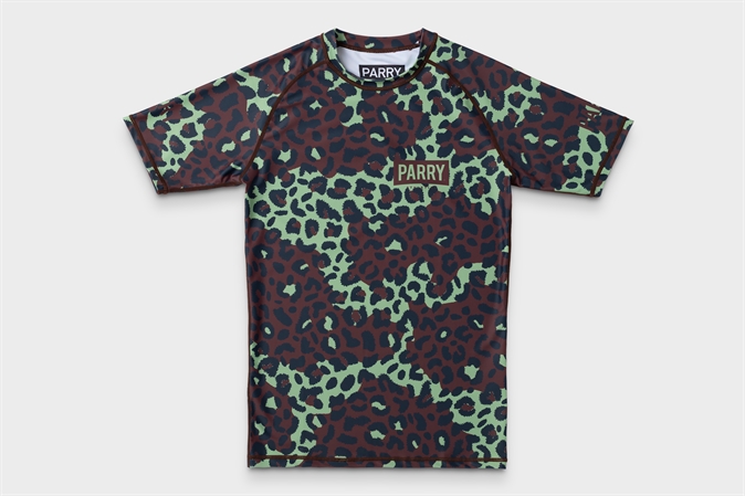 Parry "Zairean Leopard Spot" Short Sleeve Rash Guard - BJJHQ